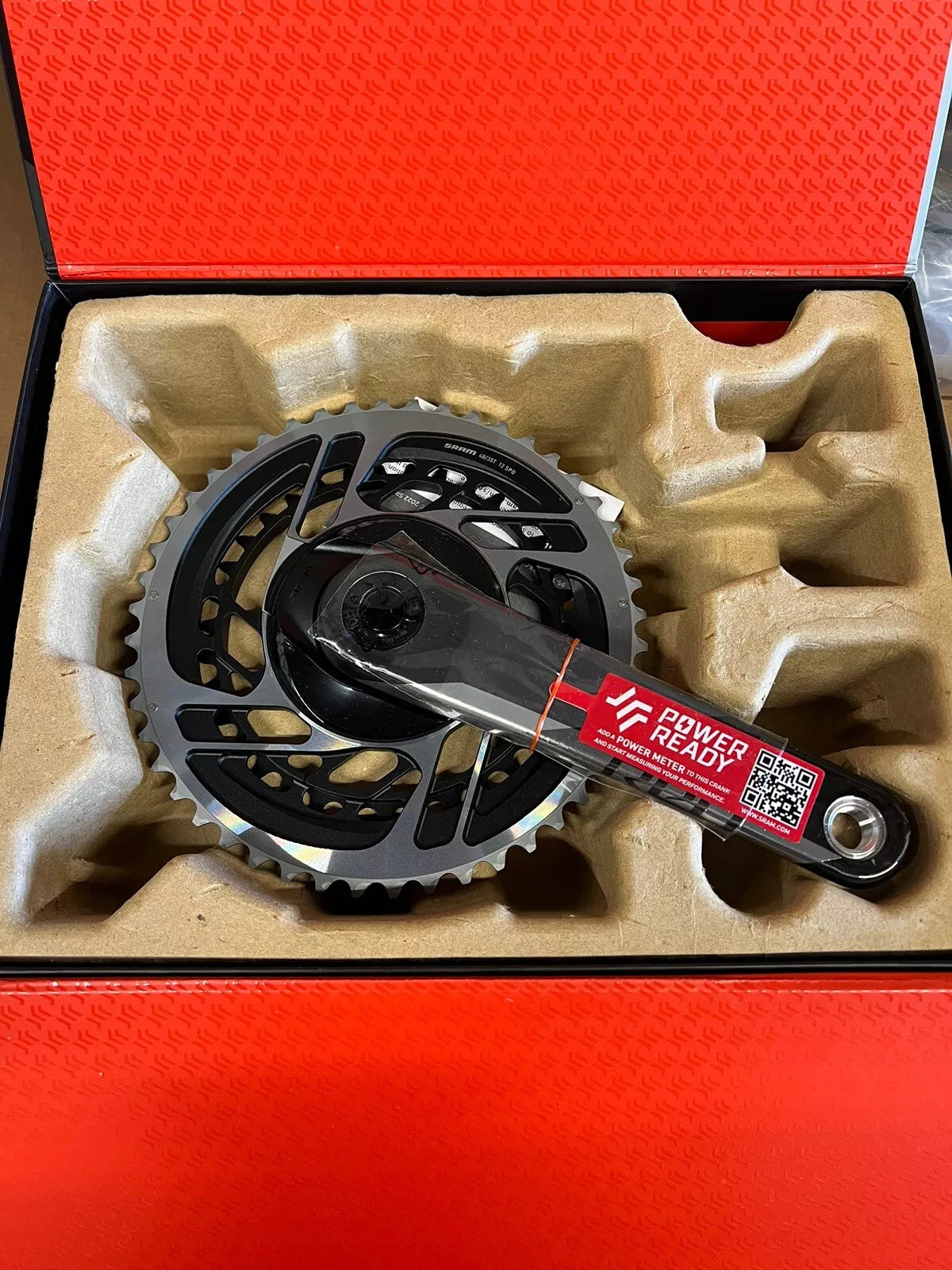 SRAM RED AXS Crankset - 175mm, 12-Speed, 48/35t, Direct Mount, DUB Spi – Velo Mine