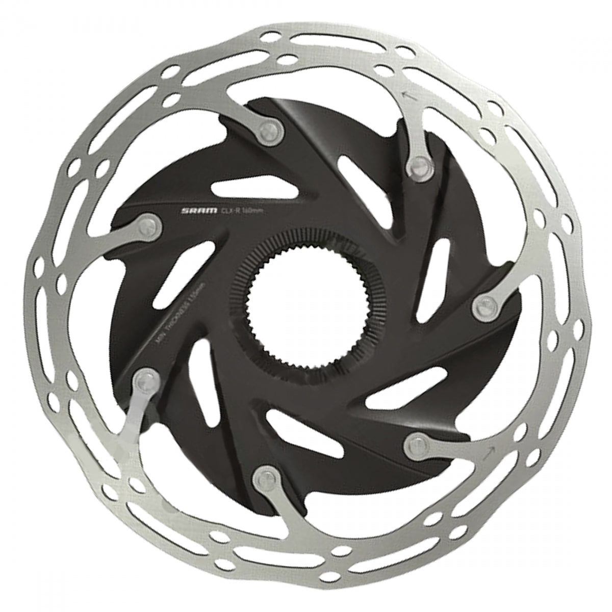 Brake Part Sram Disc Rotor 160 C-Line Xr Road Cl 2-Piece Rounded Sl/Bk ...