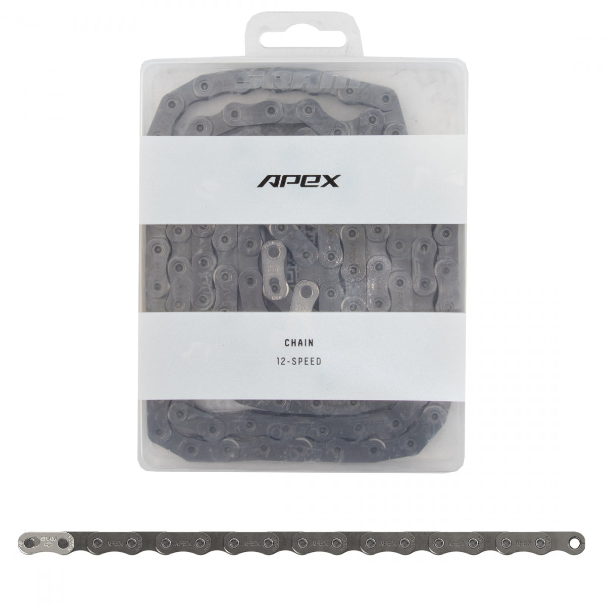 SRAM Apex D1 Chain - 12-Speed, Gray, 120 Links, PowerLock, Flattop ...