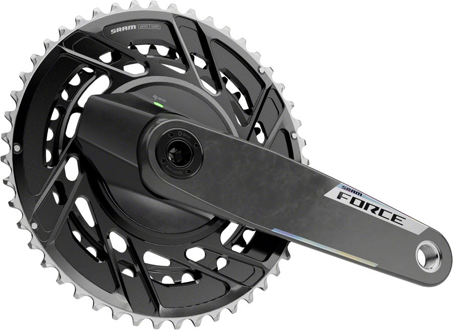 SRAM Force AXS Power Meter Crankset - 175mm, 12-Speed, 48/35t Thread Mount, 8-Bolt PM Spider ...