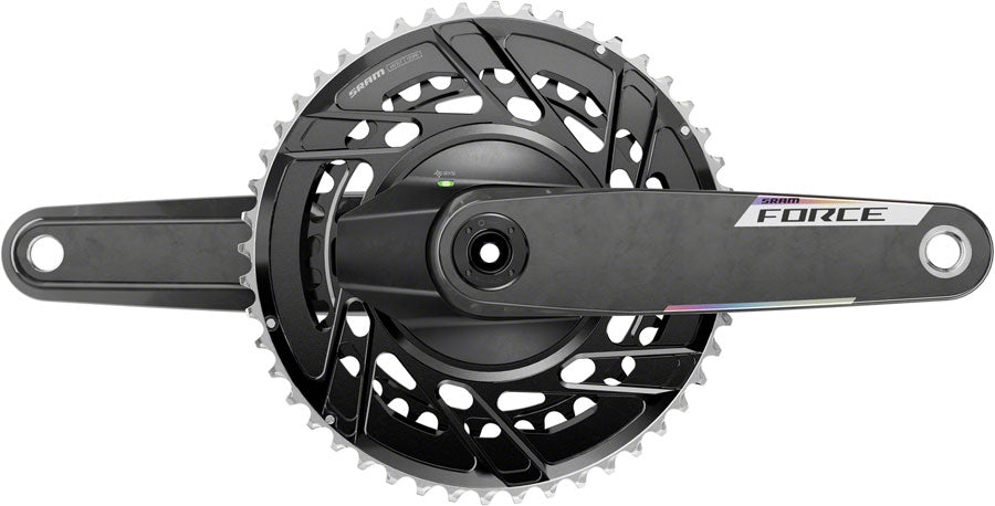 SRAM Force AXS Power Meter Crankset - 160mm, 12-Speed, 48/35t Thread Mount, 8-Bolt PM Spider ...