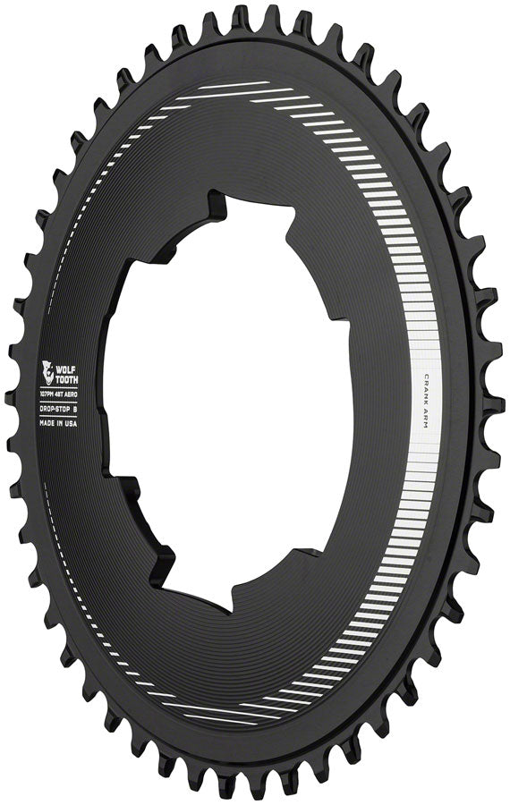Wolf Tooth Aero 107 BCD Chainring - 48t, Optimized for SRAM Eagle and ...