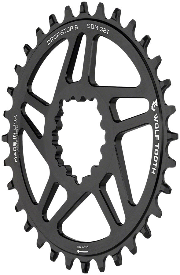 Wolf Tooth Direct Mount Chainring - 30t, SRAM Direct Mount, Drop-Stop B ...