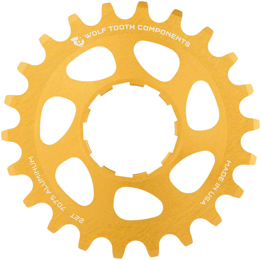 Wolf Tooth Single Speed Aluminum Cog - 22t, Compatible with 3/32 ...