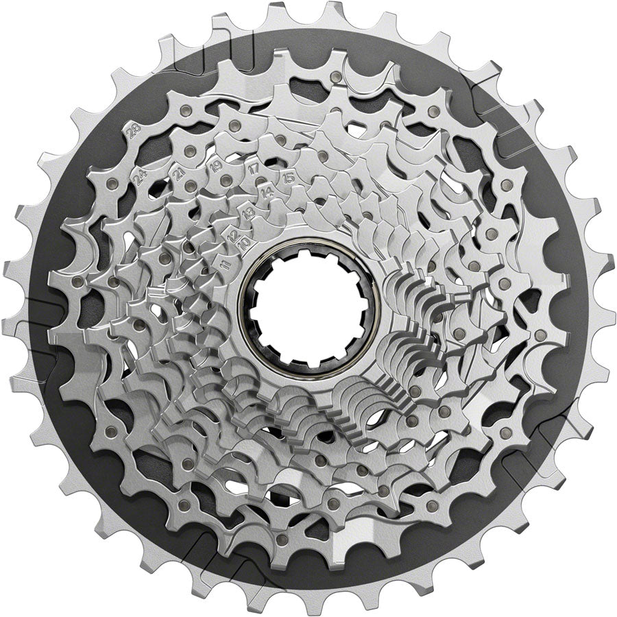 SRAM Force XG-1270 Cassette - 12-Speed, 10-33t, Silver, For XDR Driver Body, E1 – Velo Mine