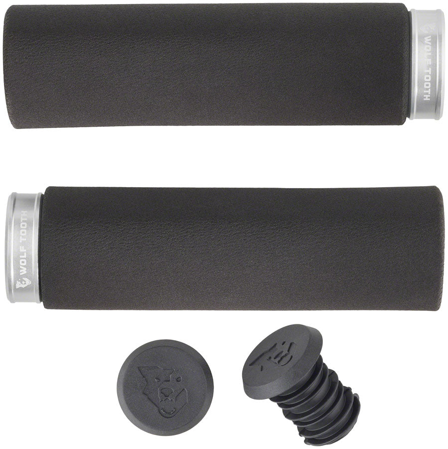Wolf Tooth Fat Paw Lock-on Grips - Black/Raw Silver – Velo Mine
