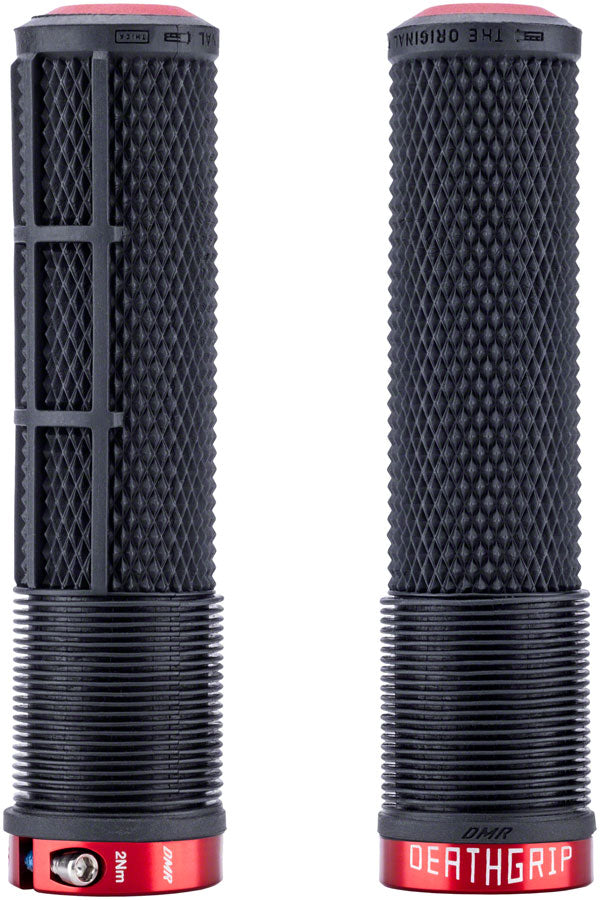 DMR DeathGrip 2 Race Edition Grips - Thick, Lock-On, Black, Flangeless ...