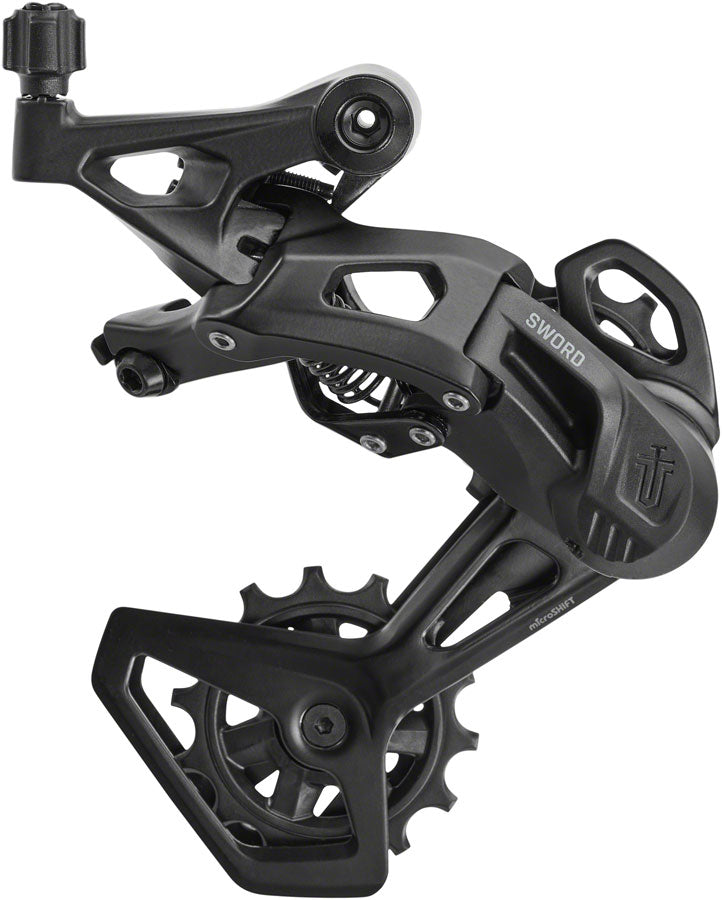 microSHIFT Sword Black 1x9-Speed Groupset - Includes Brake/Shifters, Rear Derailleur Medium Cage ...
