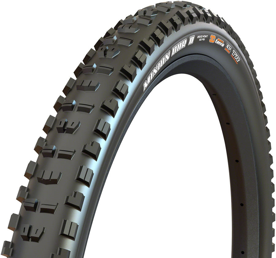 Maxxis Minion DHR II Tire - 27.5 x 2.5, Tubeless, Folding, Black, 3C MaxxTerra, DD – Velo Mine