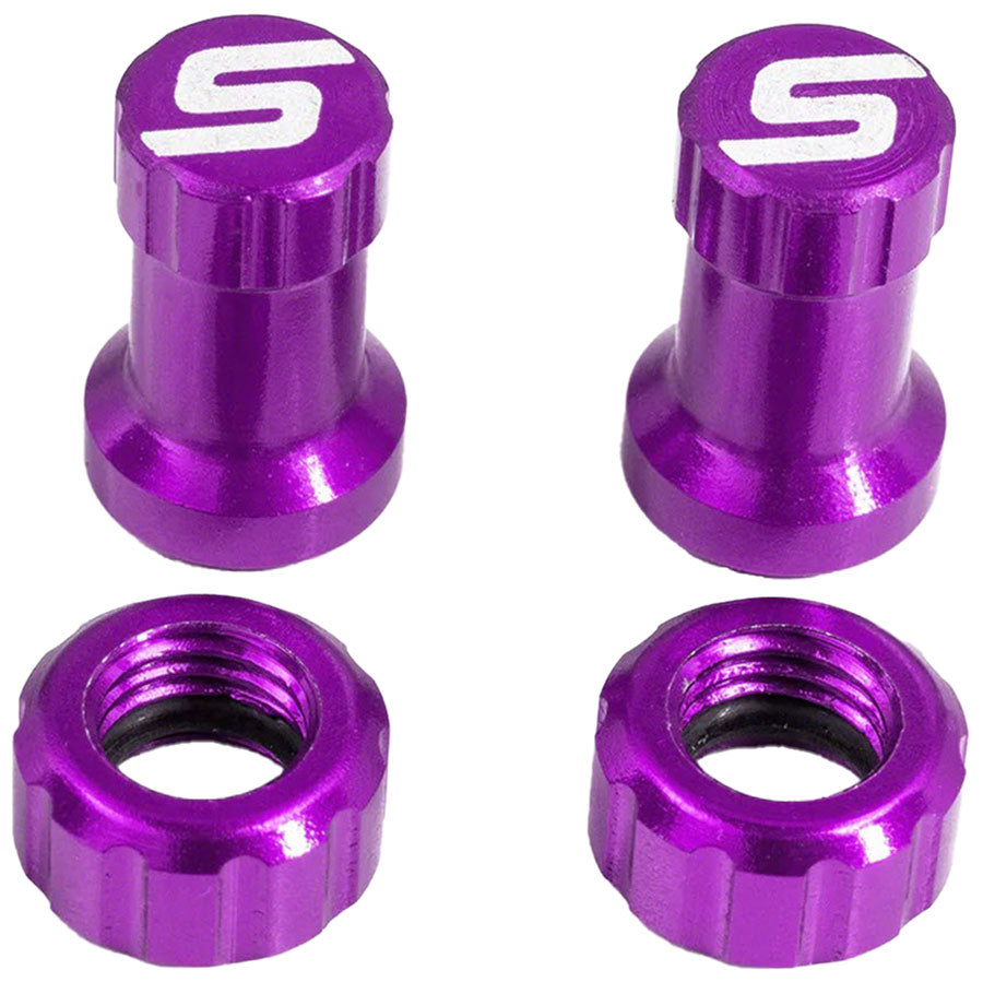 Stan's Tubeless Valve Stem Cap Color Kit - Purple, Pair – Velo Mine