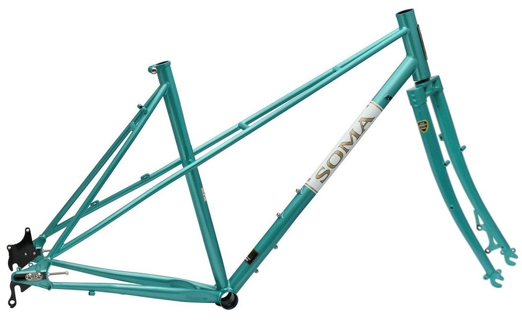 Soma Buena Vista Disc Mixte Steel Frameset Frame & Fork Teal Metallic ...