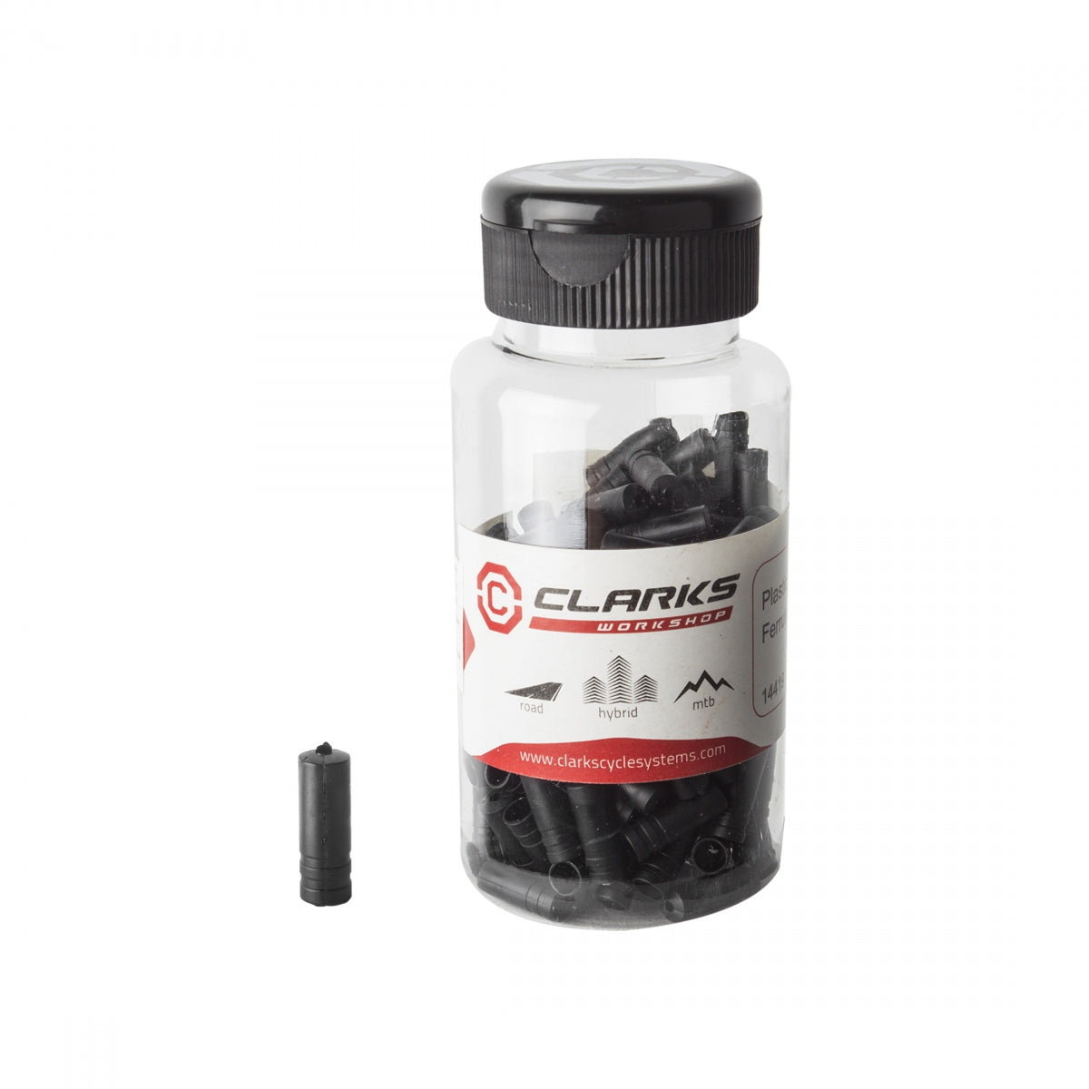 Clarks Plastic Cable Ferrules, 4mm, Black – Velo Mine