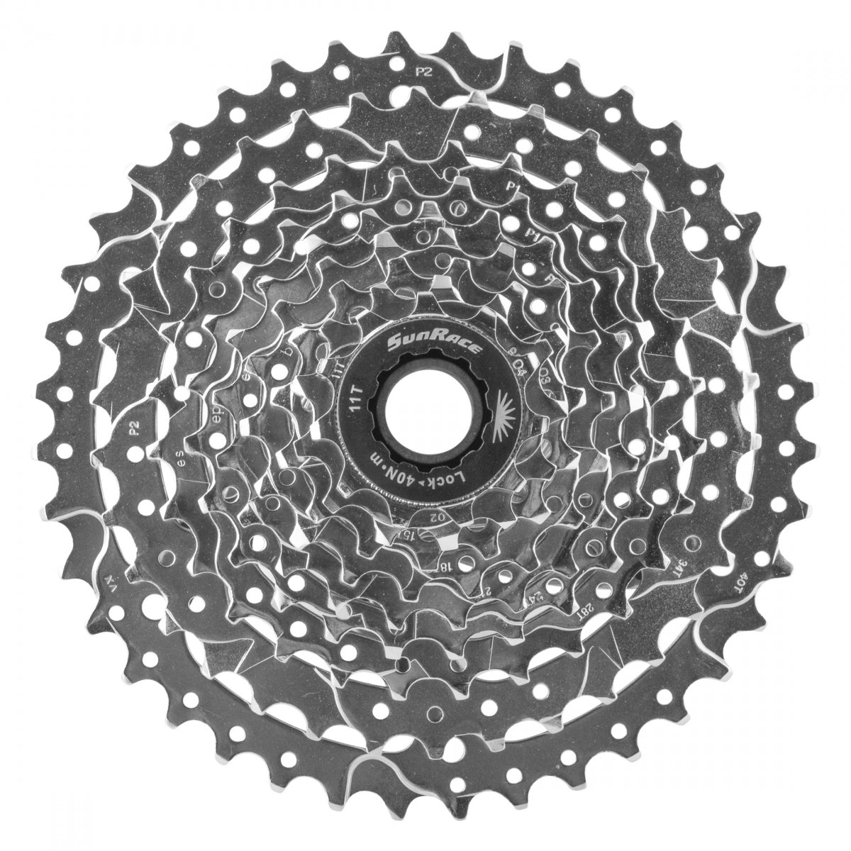 Sunrace CS-M980 Cassette, 9sp, 11-40T, Silver – Velo Mine