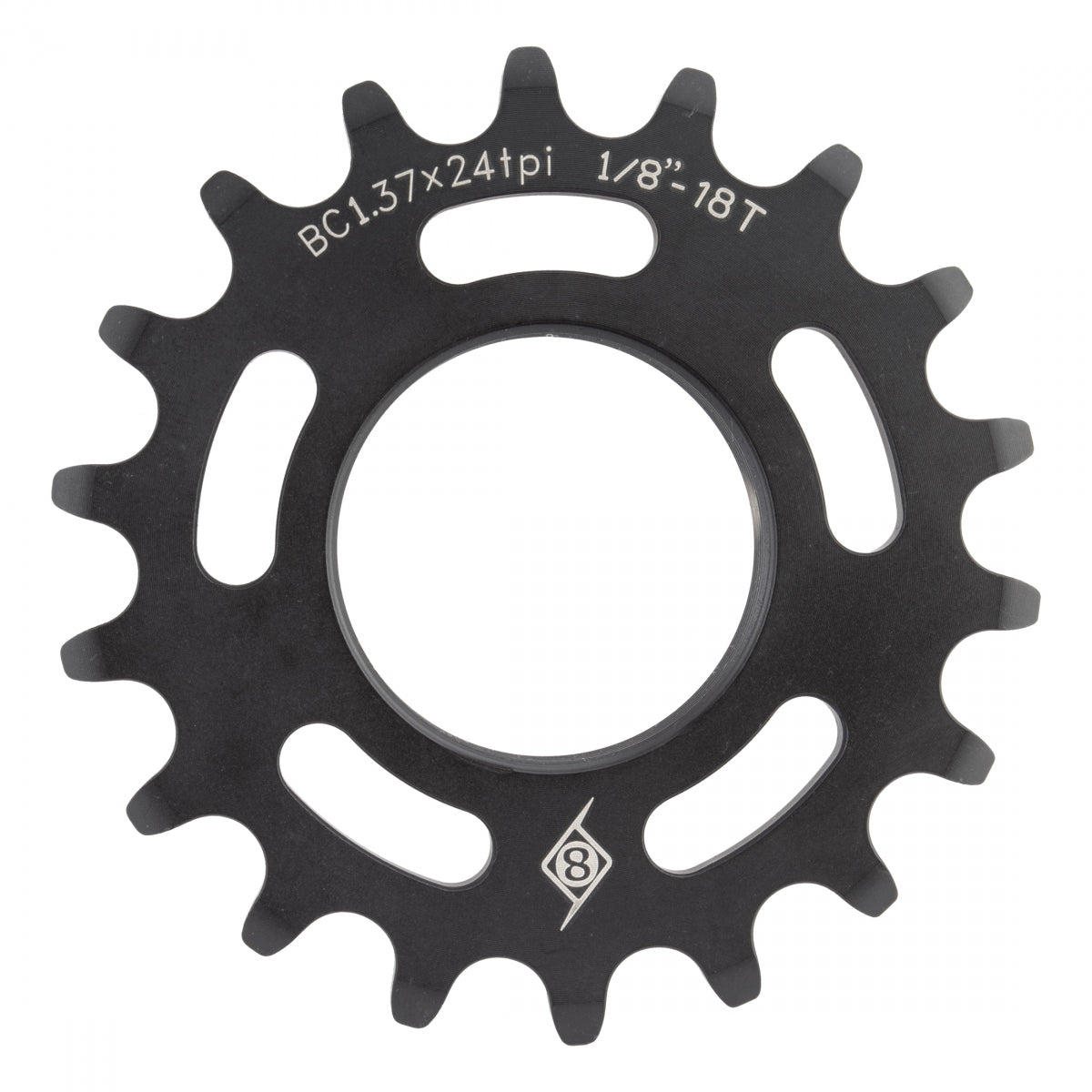 Cog Track Or8 18T x 1/8 Bk – Velo Mine