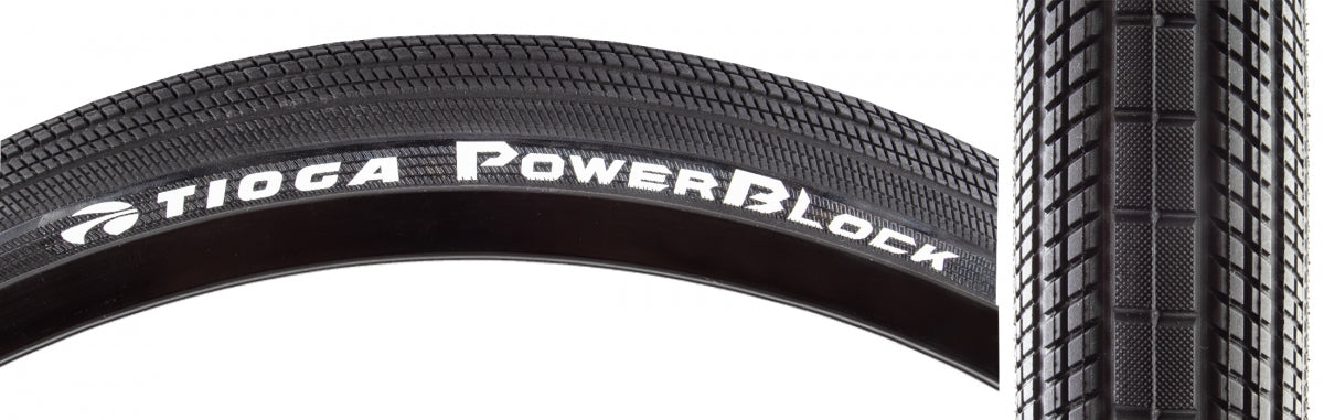 Tire Tioga Powerblock 26X2.1 Wire/60 Black – Velo Mine