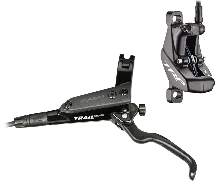 TRP Trail EVO Disc Brake and Lever - Rear, Hydraulic, Post Mount, Blac ...