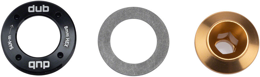 SRAM/ Truvativ DUB M18 Crank Bolt and M30 Self-Extracting Cap, Gold ...