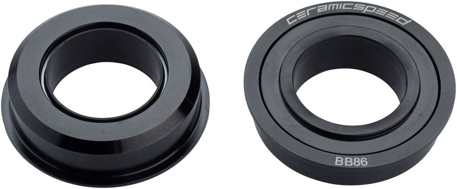 CeramicSpeed BB92 MTB Bottom Bracket - 24mm Spindle, Coated Races, Bla ...
