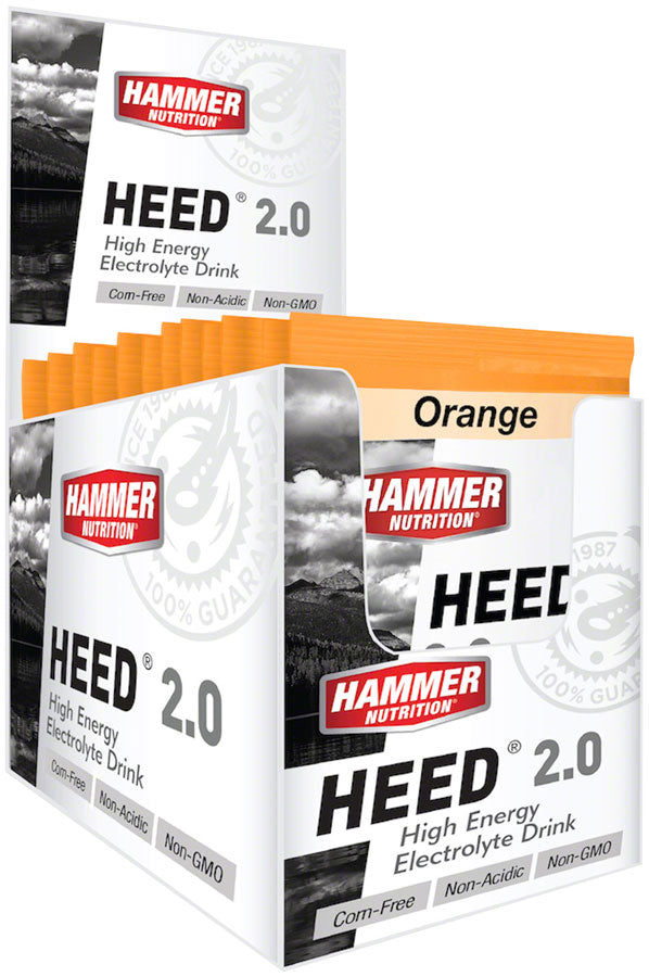 Hammer Nutrition HEED 2.0 High Energy Electrolyte Drink - Orange, 12 S ...