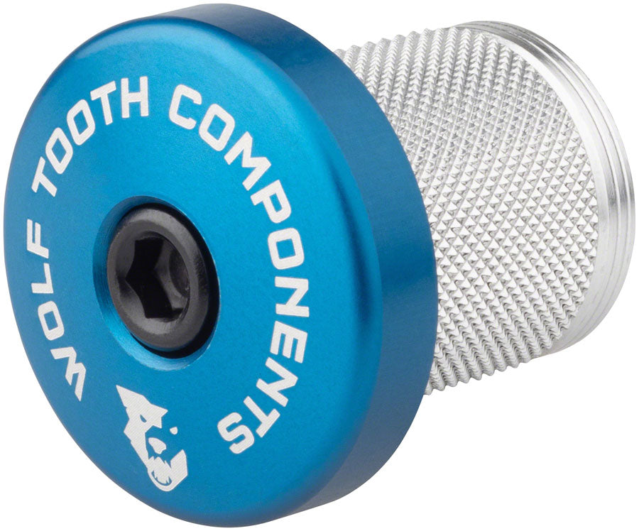 Wolf Tooth Compression Plug with Integrated Spacer Stem Cap, Blue ...