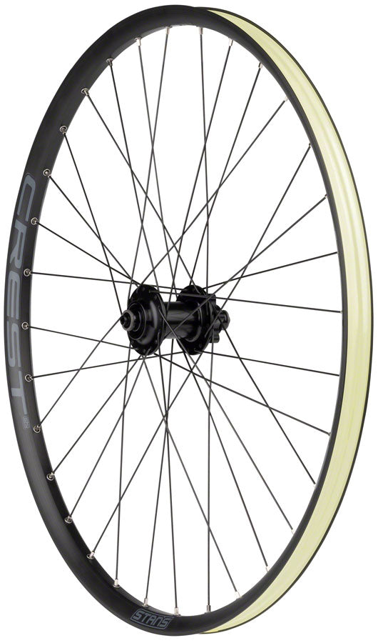 Stan's No Tubes Crest S2 Front Wheel - 26", QR x 100mm, 6-Bolt, Black ...